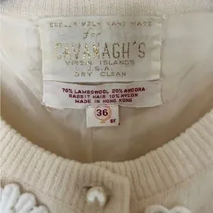 American Vintage | Sweaters | Vintage 5s Cream Lambswool Angora ...